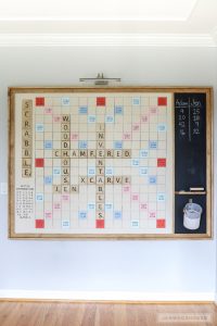 DIY Scrabble Wall Art and Letters Decor