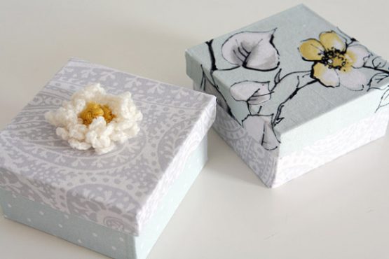 DIY: 'That's a Wrap' Fabric Covered Boxes